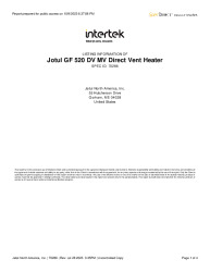 ITK-70286 - Jotul GF 520 DV MV Direct Vent Heater