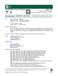 PMG-1106 - PESTAN Polypropylene (PP-R) and (PP-RCT) Pipe and Fitting