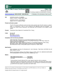 PMG-1760 - Polyethylene Resin Material for Crosslinked PEX-a Tubing