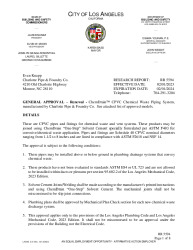 RR-5594 - ChemDrain™ CPVC Chemical Waste Piping System