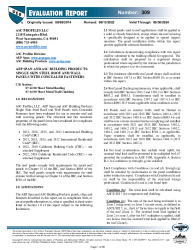 ER-0309 - AEP Span and ASC Building Products: