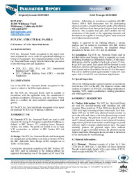 ER-0927 - FCP, Inc. Structural Panels